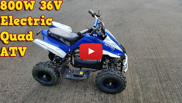 Electric Quads : Python 800W 36V KIDS ELECTRIC QUAD BIKE